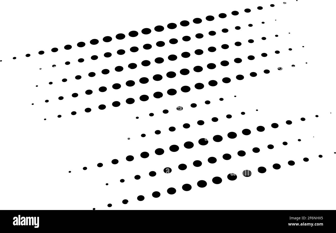 3D dots. circles geometric arrangement in perspective. Vanishing ...