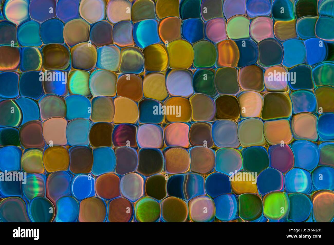 Abstract neon colorful background with bubble texture. 3d image, 3d ...