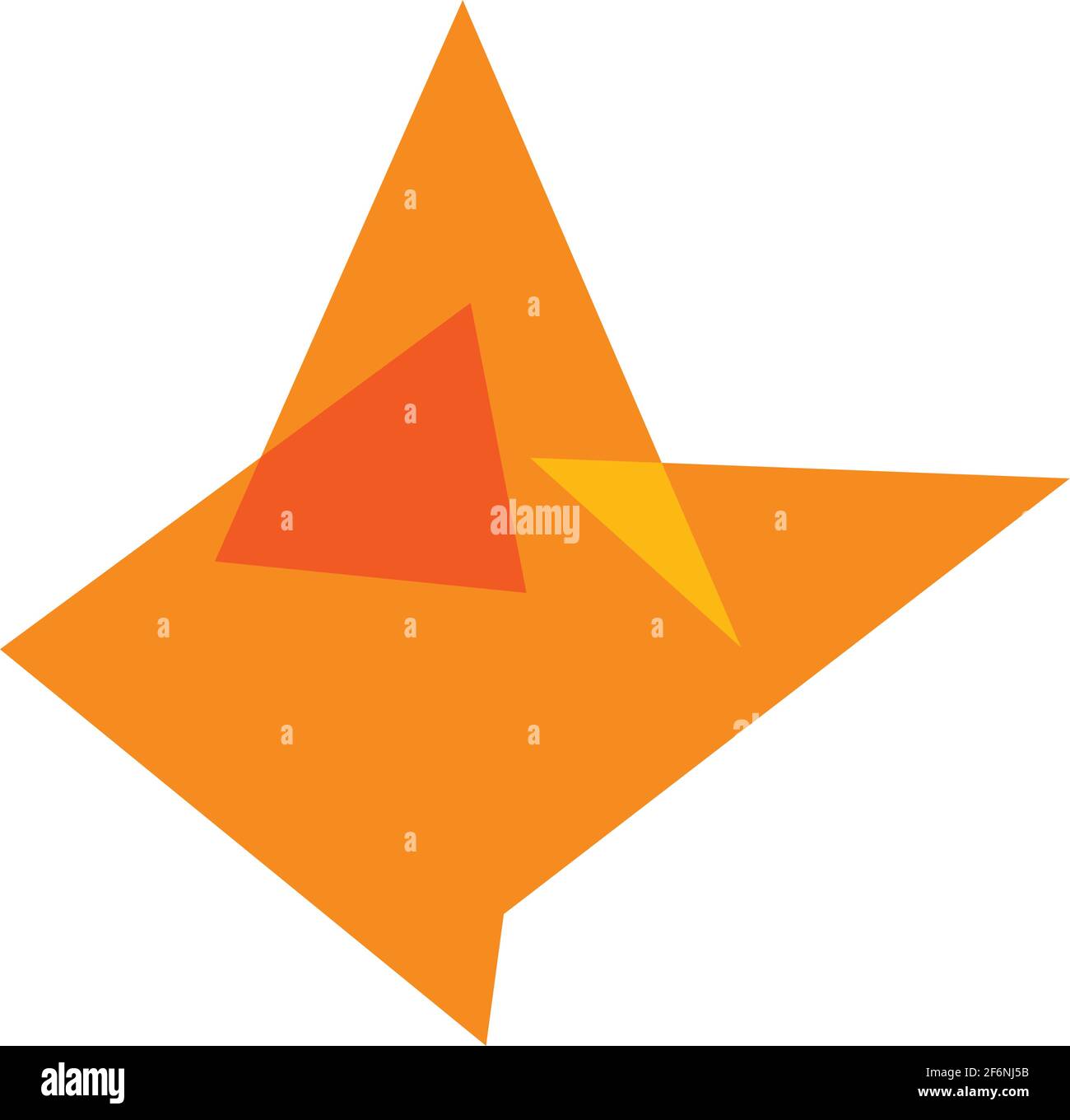 Vivid, vibrant abstract geometric, angular, edgy art. Random Picasso ...