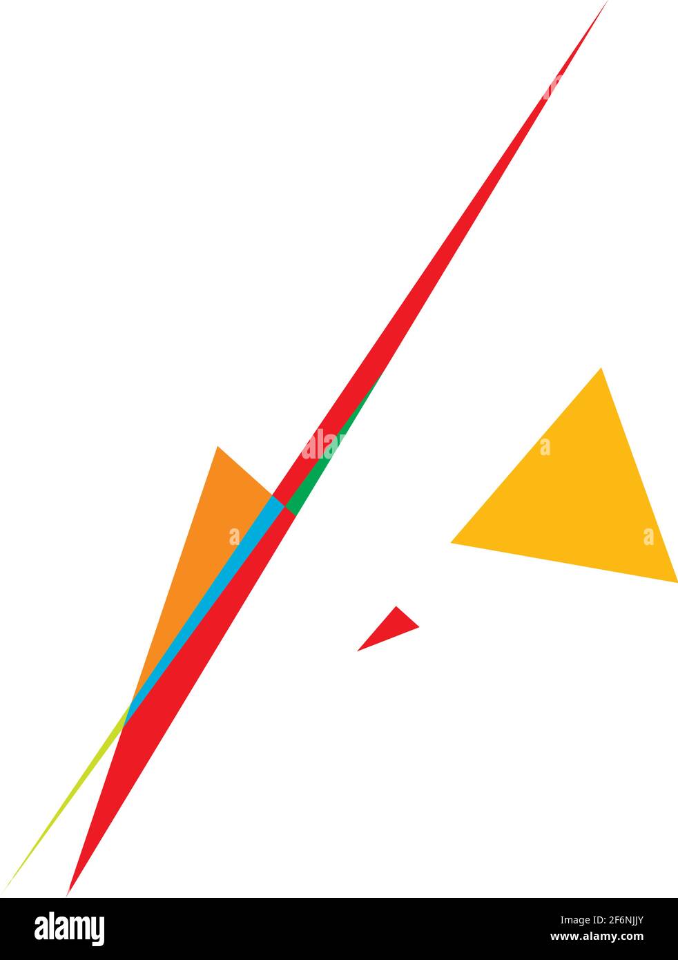 Vivid, vibrant abstract geometric, angular, edgy art. Random Picasso ...