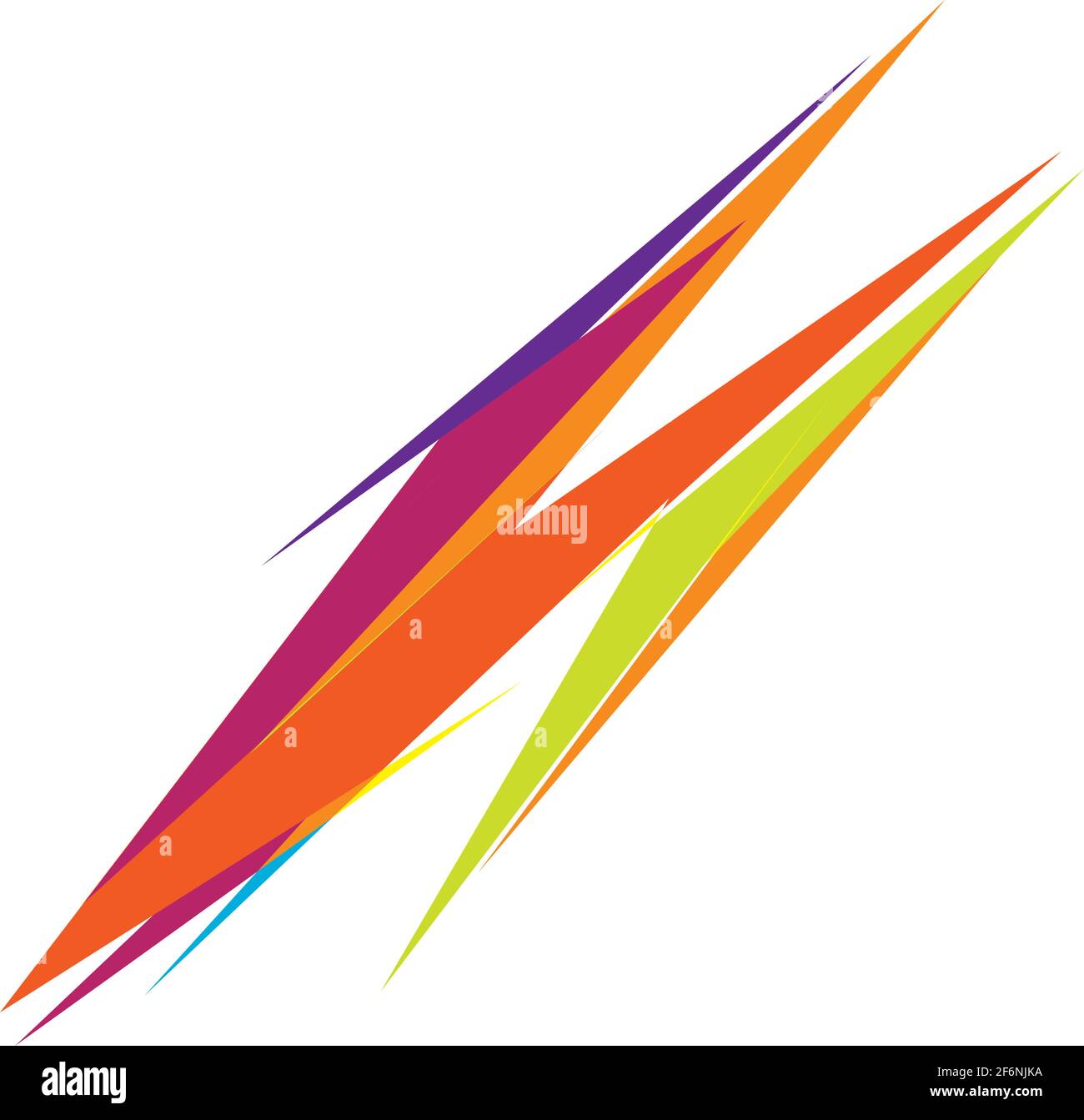 Vivid, vibrant abstract geometric, angular, edgy art. Random Picasso ...