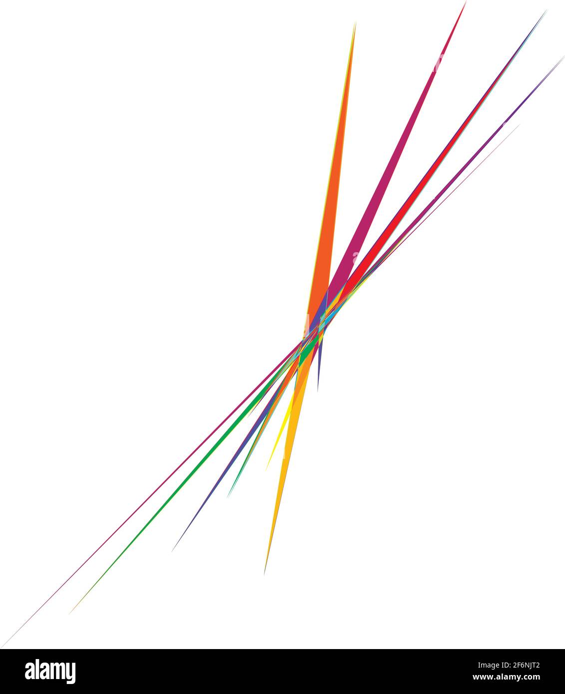 Vivid, vibrant abstract geometric, angular, edgy art. Random Picasso ...