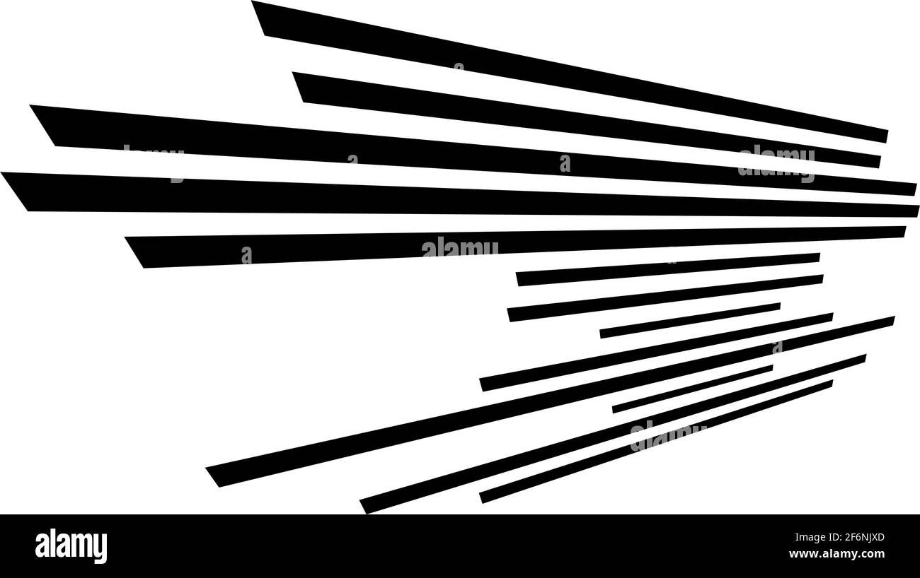 Dynamic 3D lines in perspective. Vanishing, diminishing lines, stripes ...