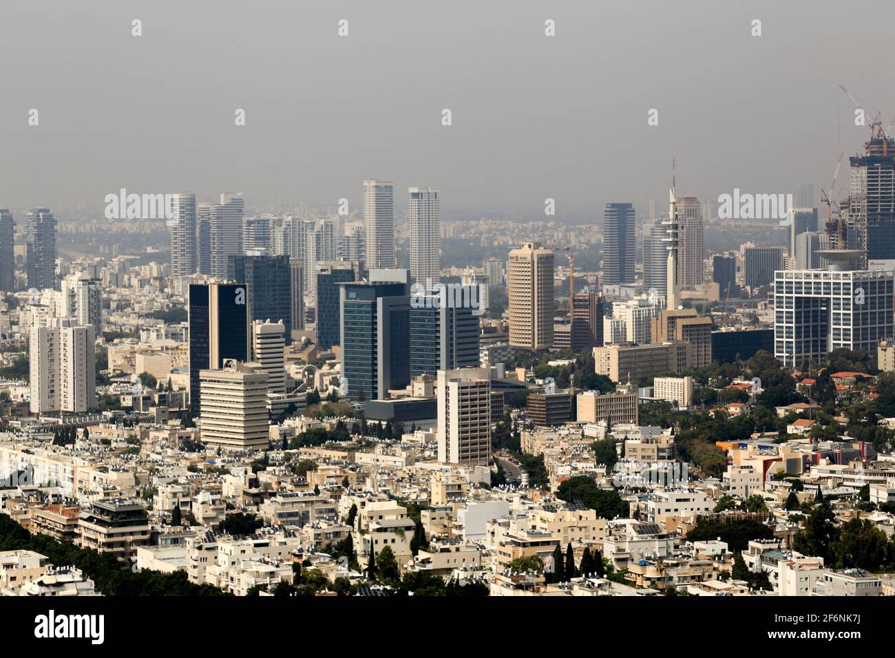 Tel Aviv, Israel Skyline as seen from north Stock Photo - Alamy