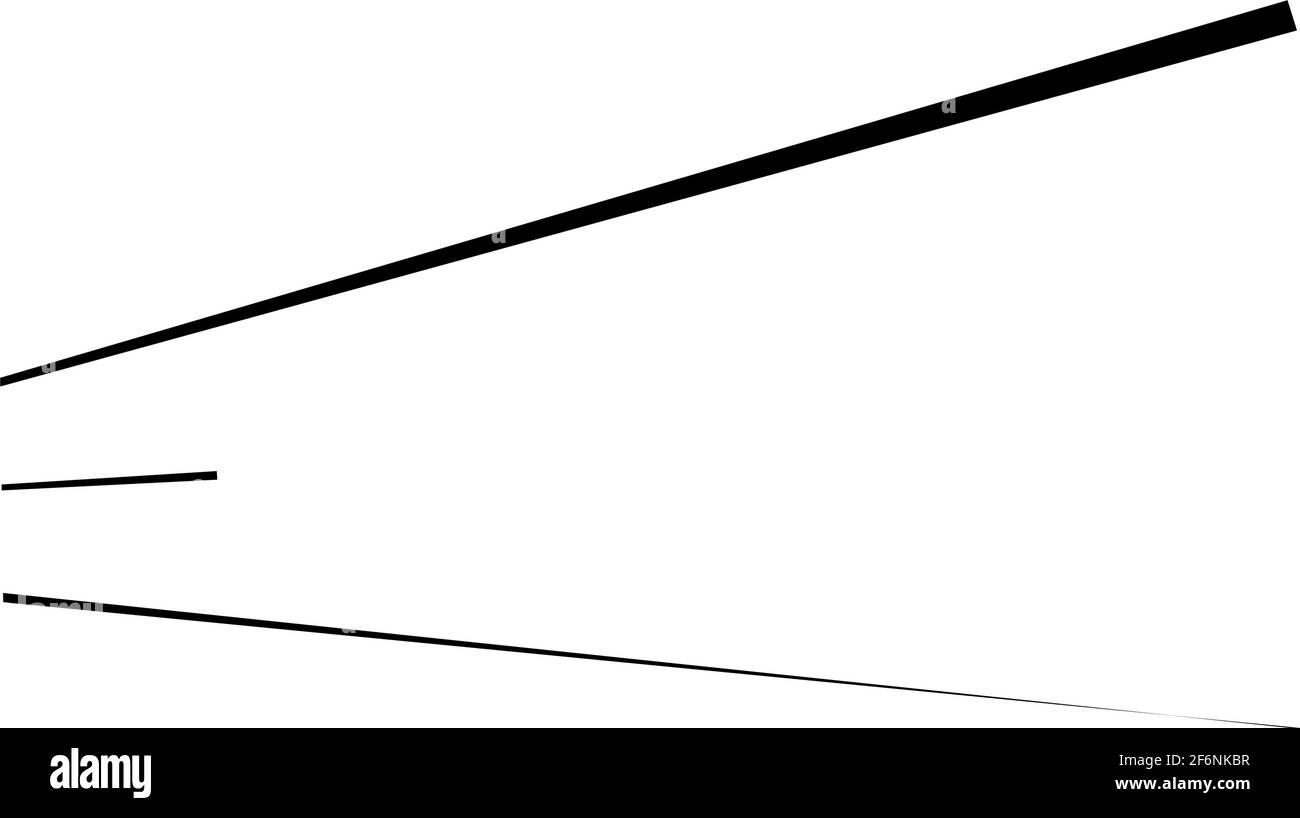 Dynamic 3D lines in perspective. Vanishing, diminishing lines, stripes ...