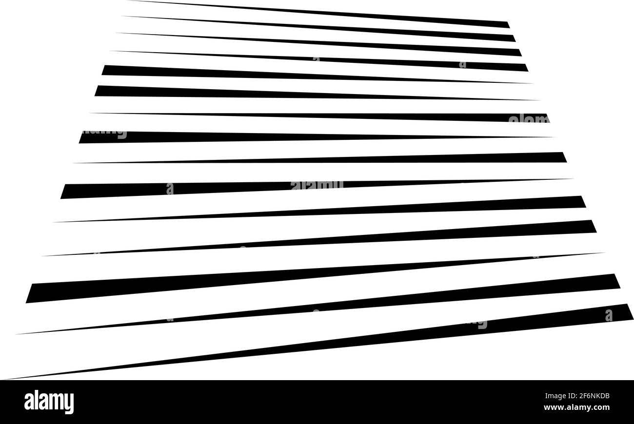 Dynamic 3D lines in perspective. Vanishing, diminishing lines, stripes ...