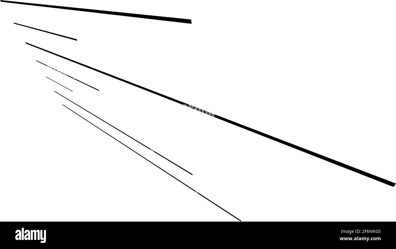 Dynamic 3D lines in perspective. Vanishing, diminishing lines, stripes ...