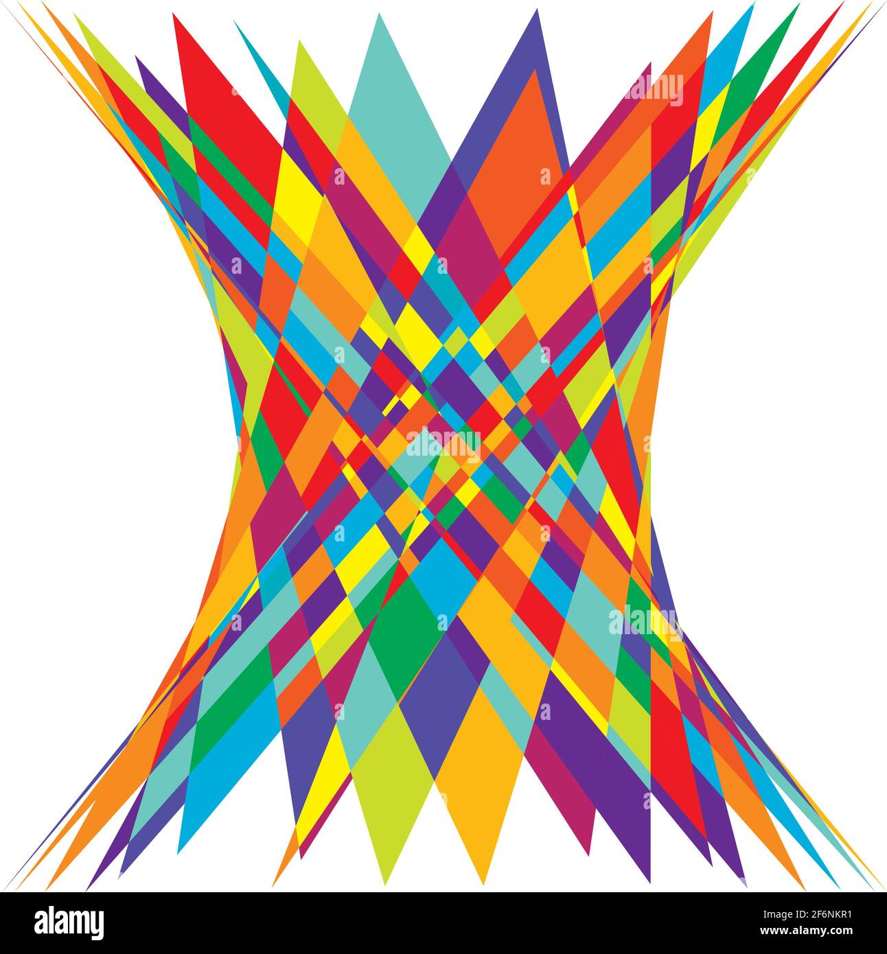 Vivid, vibrant abstract geometric, angular, edgy art. Random Picasso ...