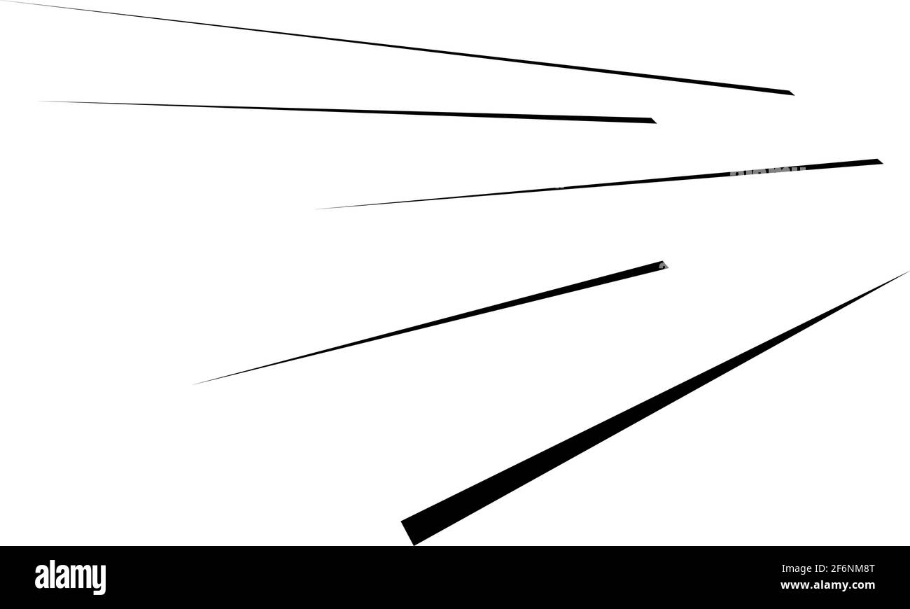 Dynamic 3D lines in perspective. Vanishing, diminishing lines, stripes ...