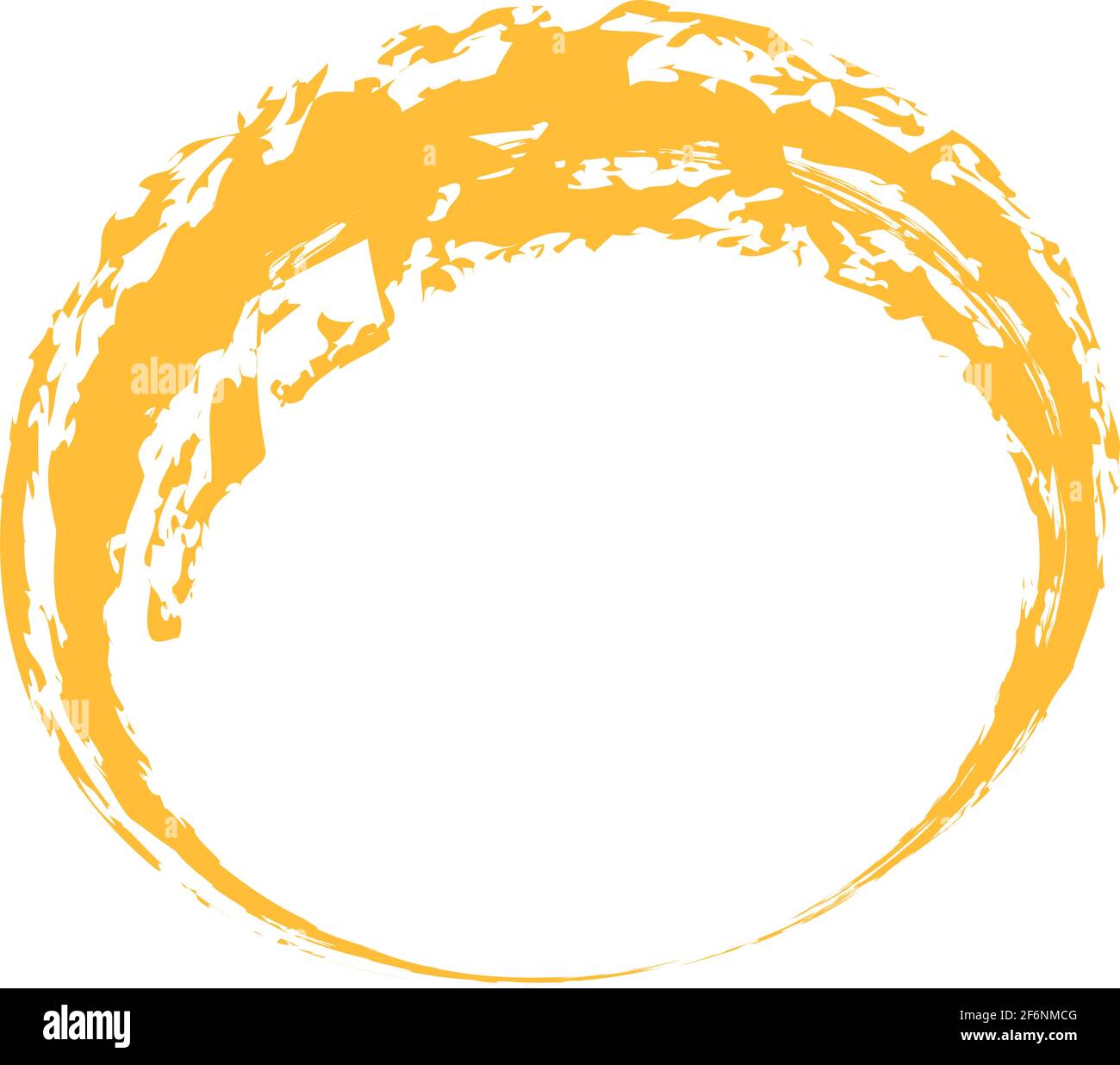 Colorful grungy, grunge circle contour. Abstract textured oval, ellipse ...