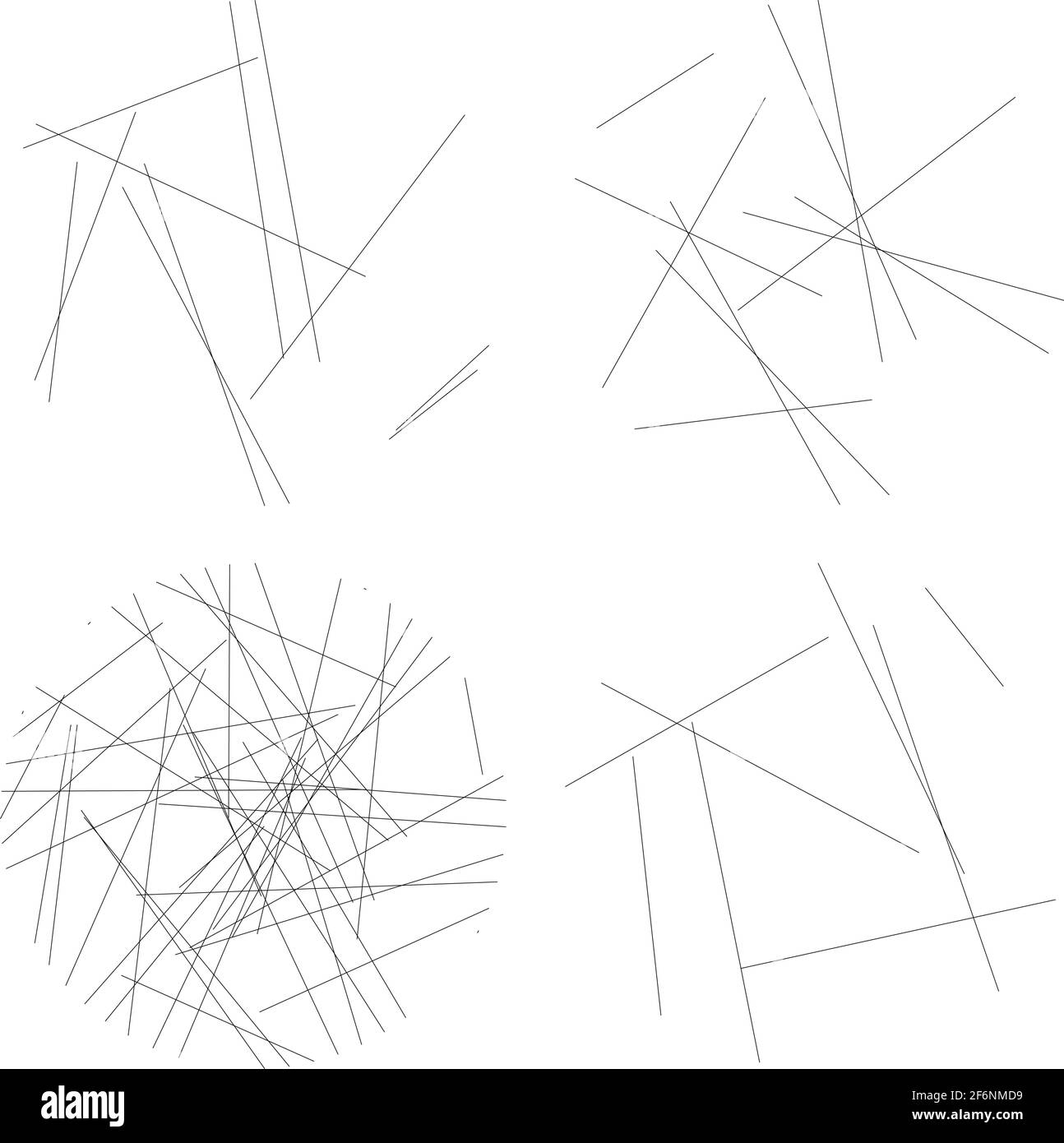 Random intersecting lines, stripes abstract geometric vector ...