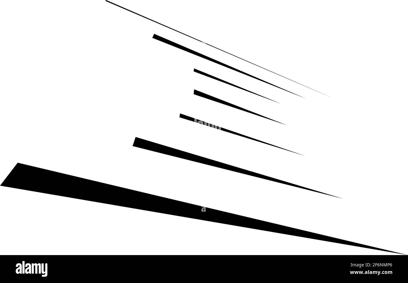 Dynamic 3D lines in perspective. Vanishing, diminishing lines, stripes ...