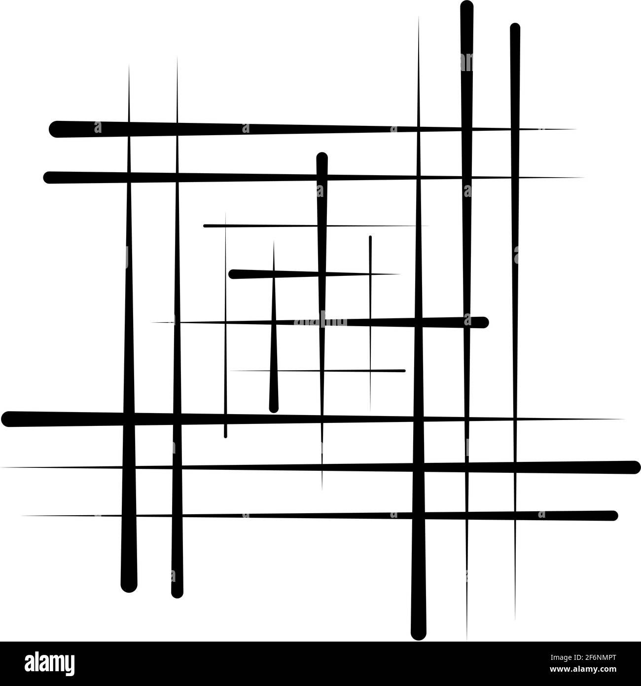 Abstract grid, mesh, lattice, grating geometric element. Cellular, reticular pattern with random ...