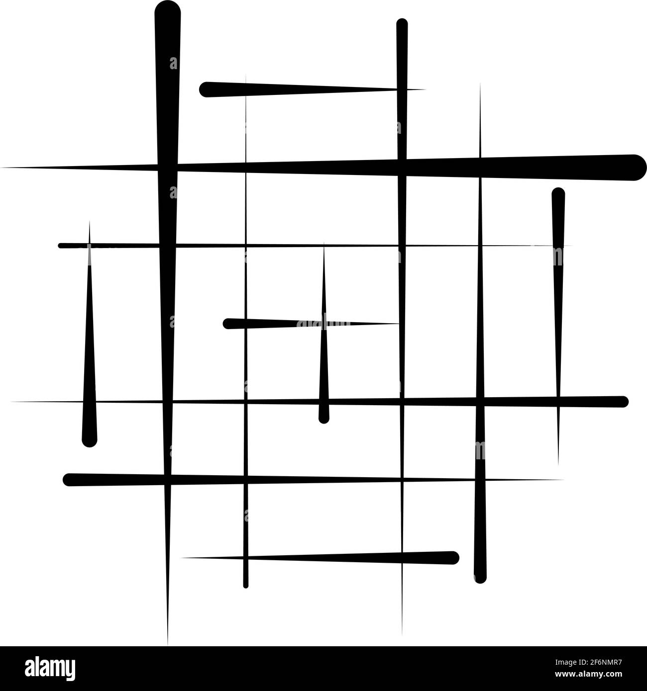 Abstract grid, mesh, lattice, grating geometric element. Cellular, reticular pattern with random ...