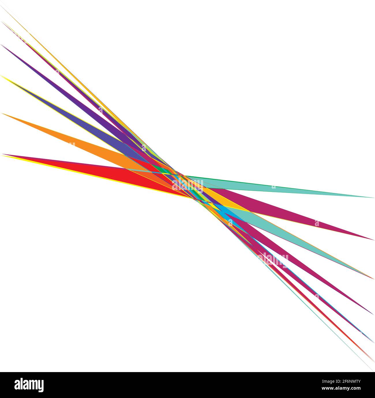 Vivid, vibrant abstract geometric, angular, edgy art. Random Picasso ...