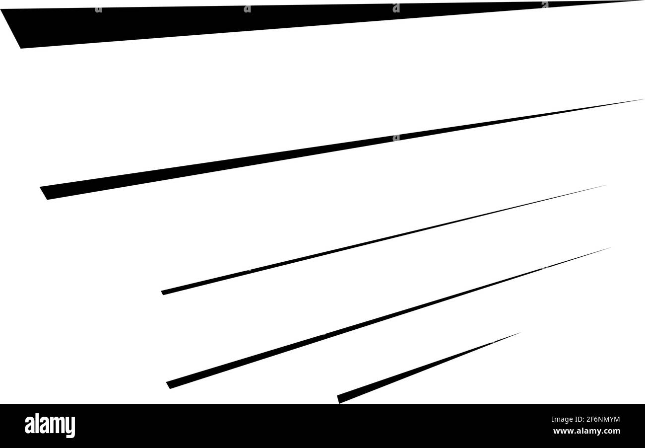 Dynamic 3D lines in perspective. Vanishing, diminishing lines, stripes ...