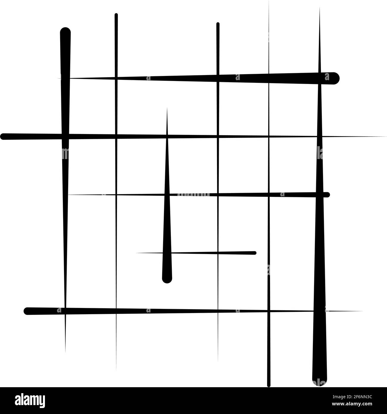 Abstract grid, mesh, lattice, grating geometric element. Cellular, reticular pattern with random ...
