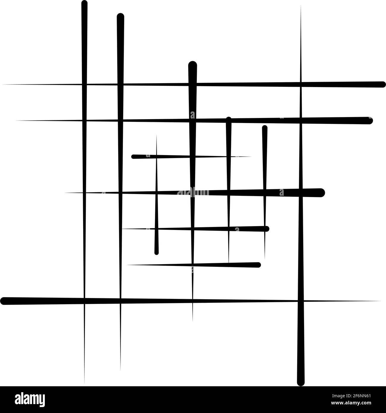 Abstract grid, mesh, lattice, grating geometric element. Cellular, reticular pattern with random ...