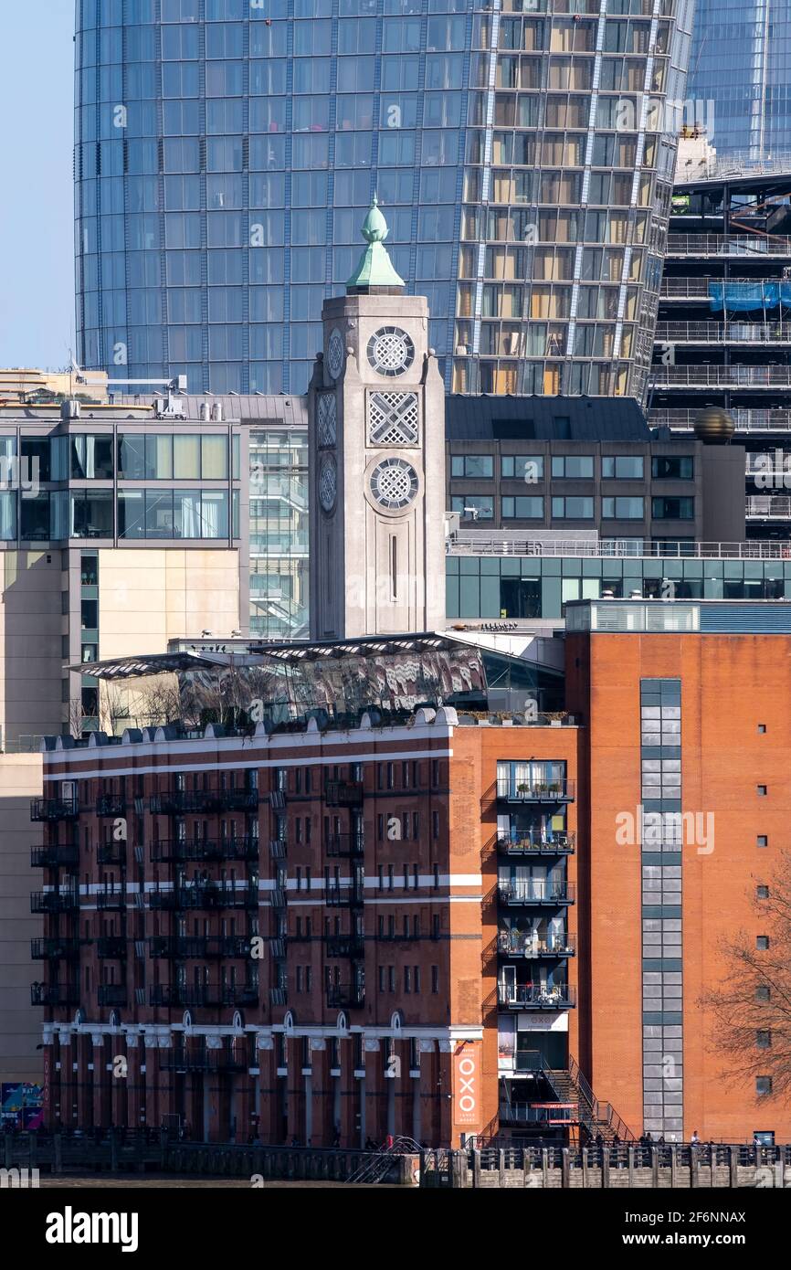 The OXO tower is a 1920s art deco conversion of a former power station ...