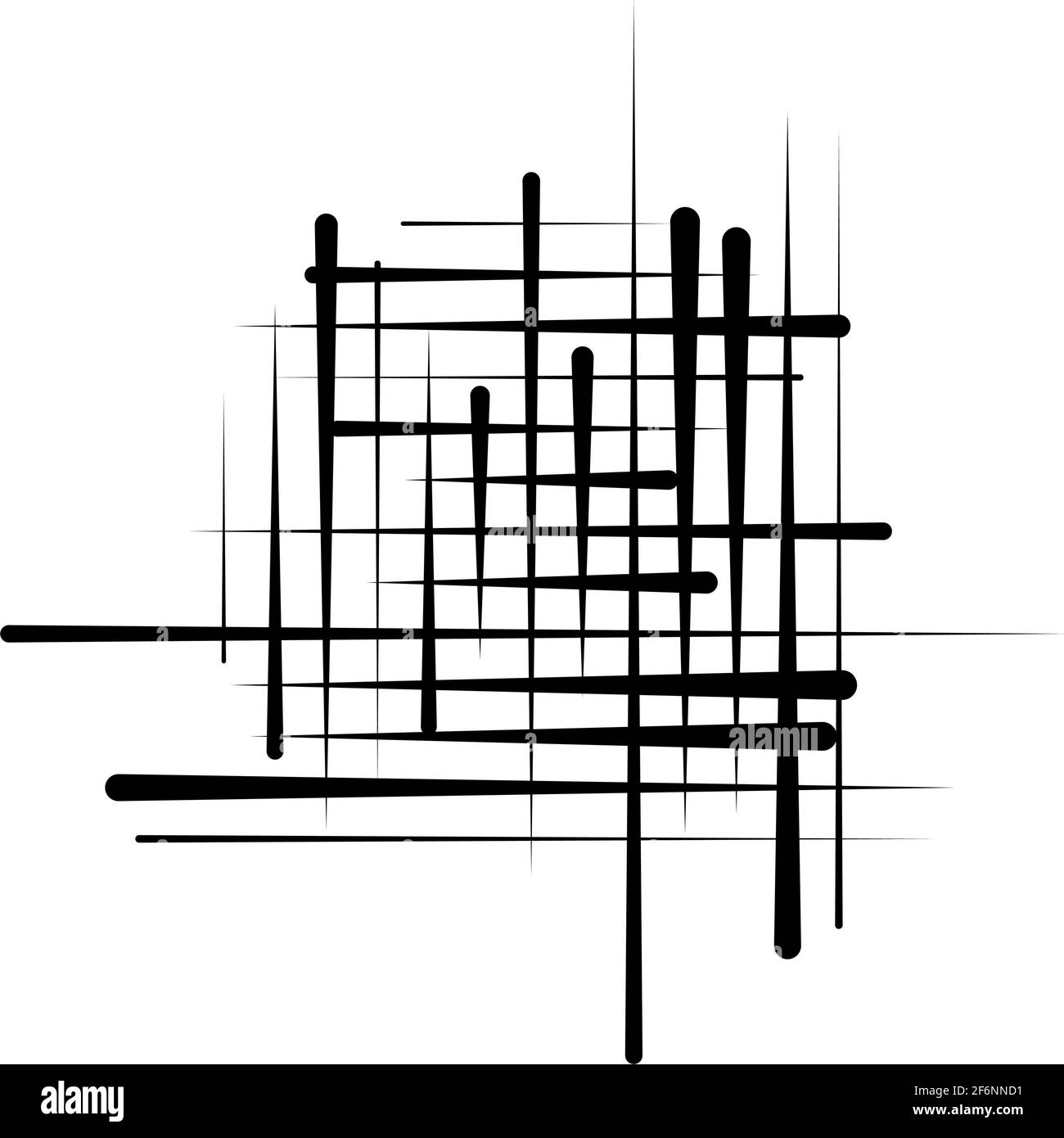 Abstract grid, mesh, lattice, grating geometric element. Cellular, reticular pattern with random ...