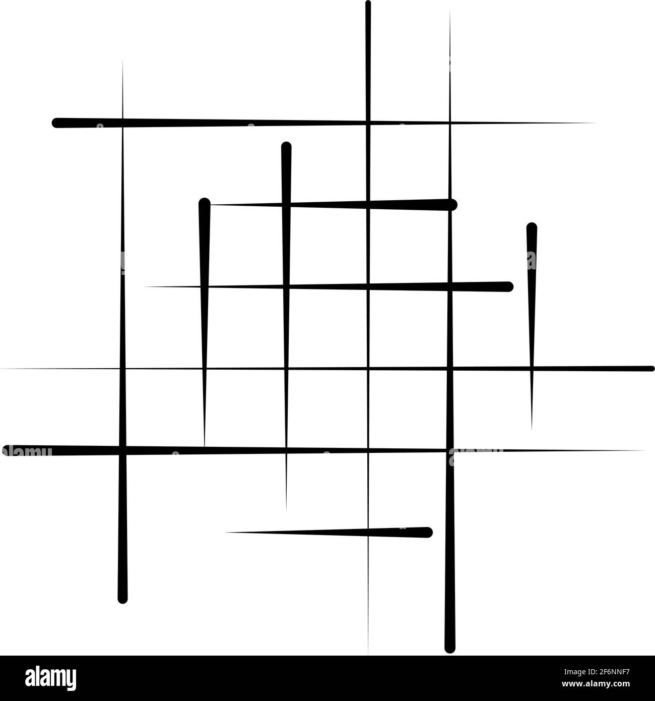 Abstract grid, mesh, lattice, grating geometric element. Cellular, reticular pattern with random ...