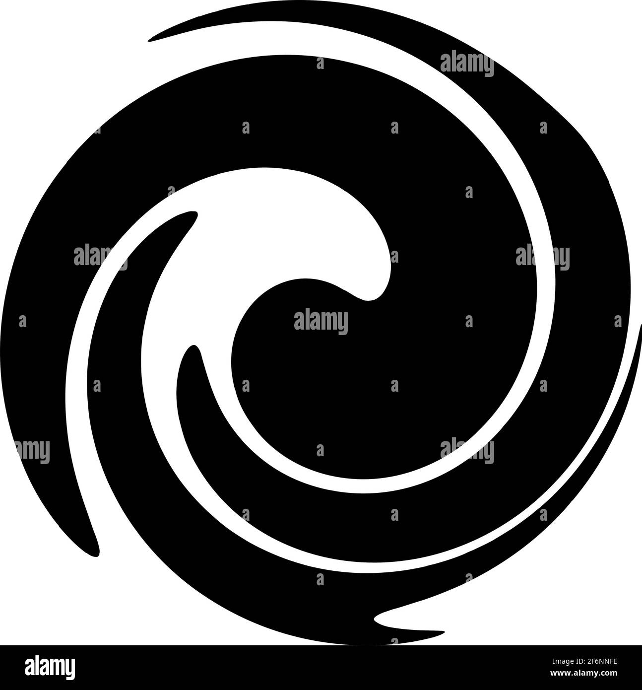 Spiral, twirl, whirl design element. Volute, helix, kink shape. Shape ...