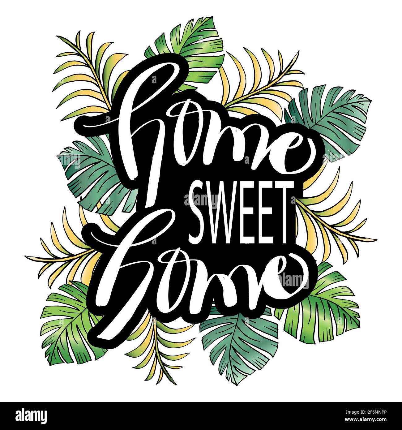 Home sweet type design Cut Out Stock Images & Pictures - Alamy