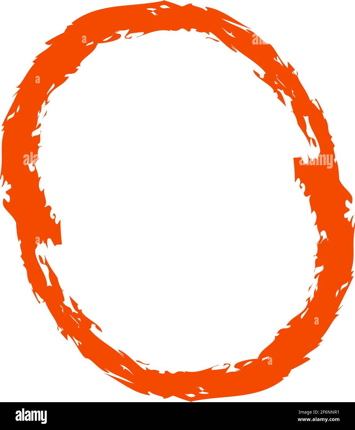 Colorful grungy, grunge circle contour. Abstract textured oval, ellipse ...