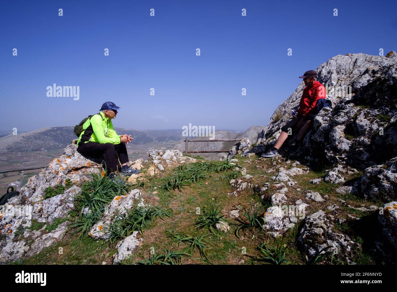 Hiking Tajo de la U above Zafarraya pass in Andalucía, Spain, Europe ...