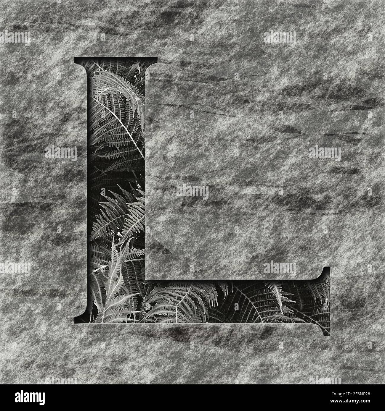 square graphic: capital letter with the upper-case character L, a ...