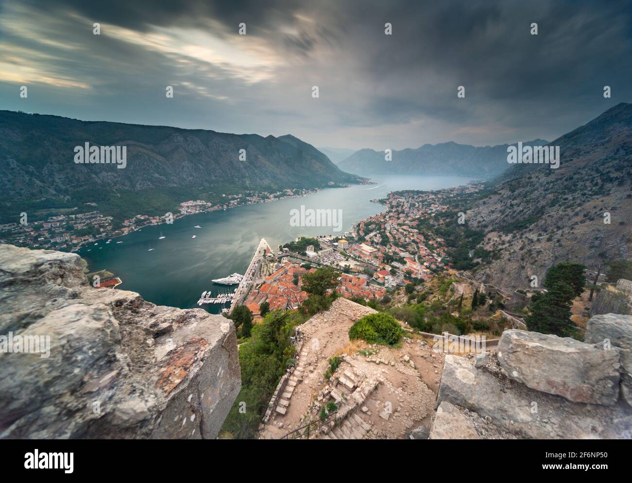 Looking from the ancient 16th century ramparts that are spread across ...