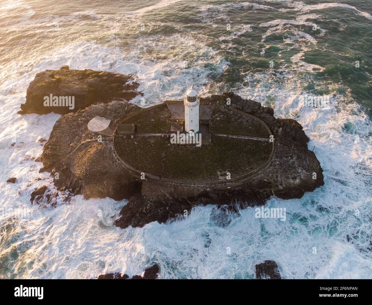 Summer sunset godrevy cornwall hi-res stock photography and images - Alamy