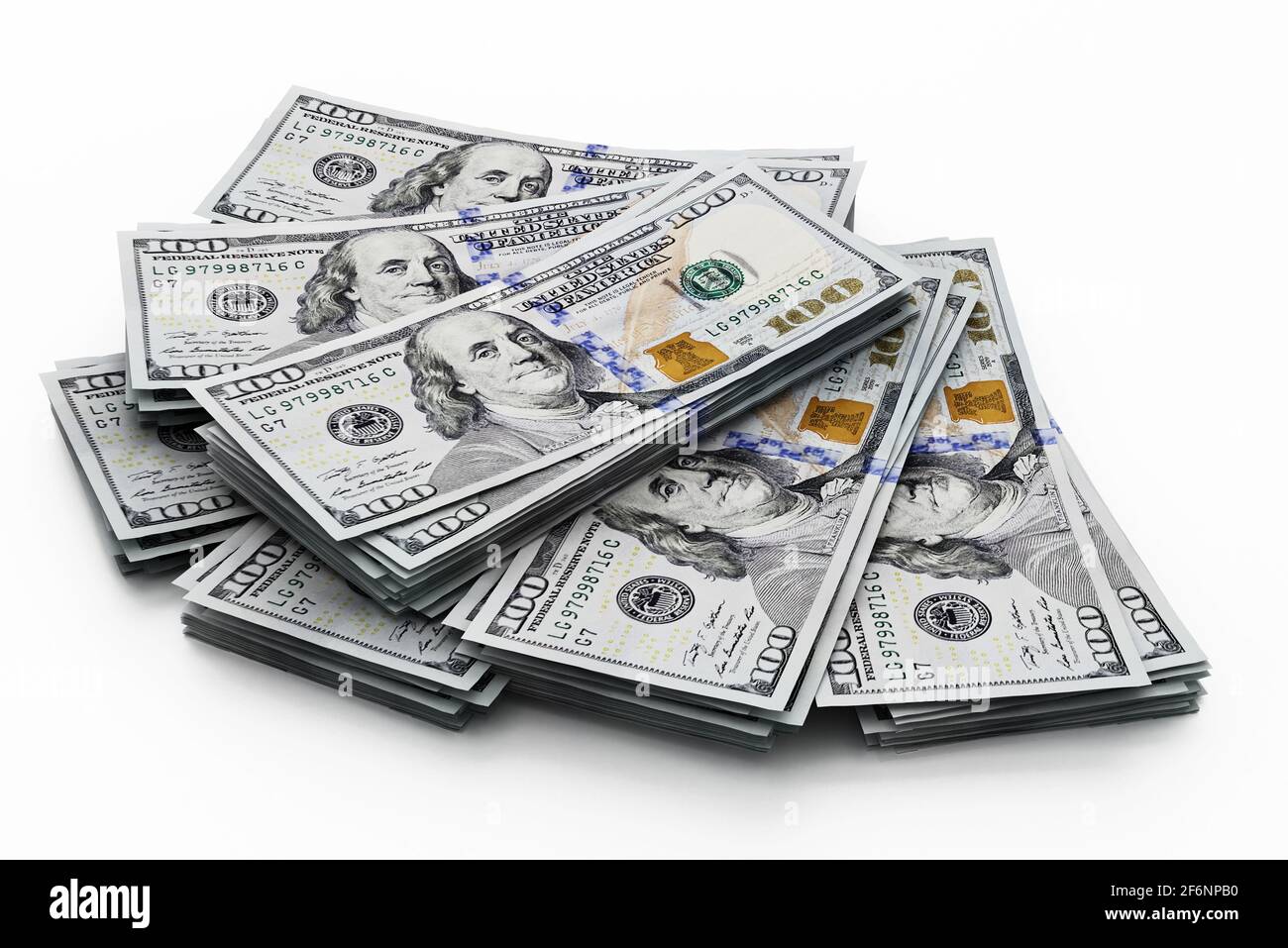 100 Dollar Bills Stacks Wallpaper