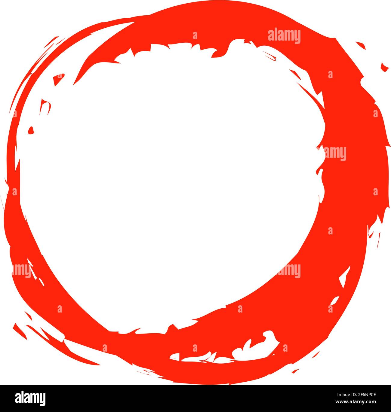 Colorful grungy, grunge circle contour. Abstract textured oval, ellipse ...