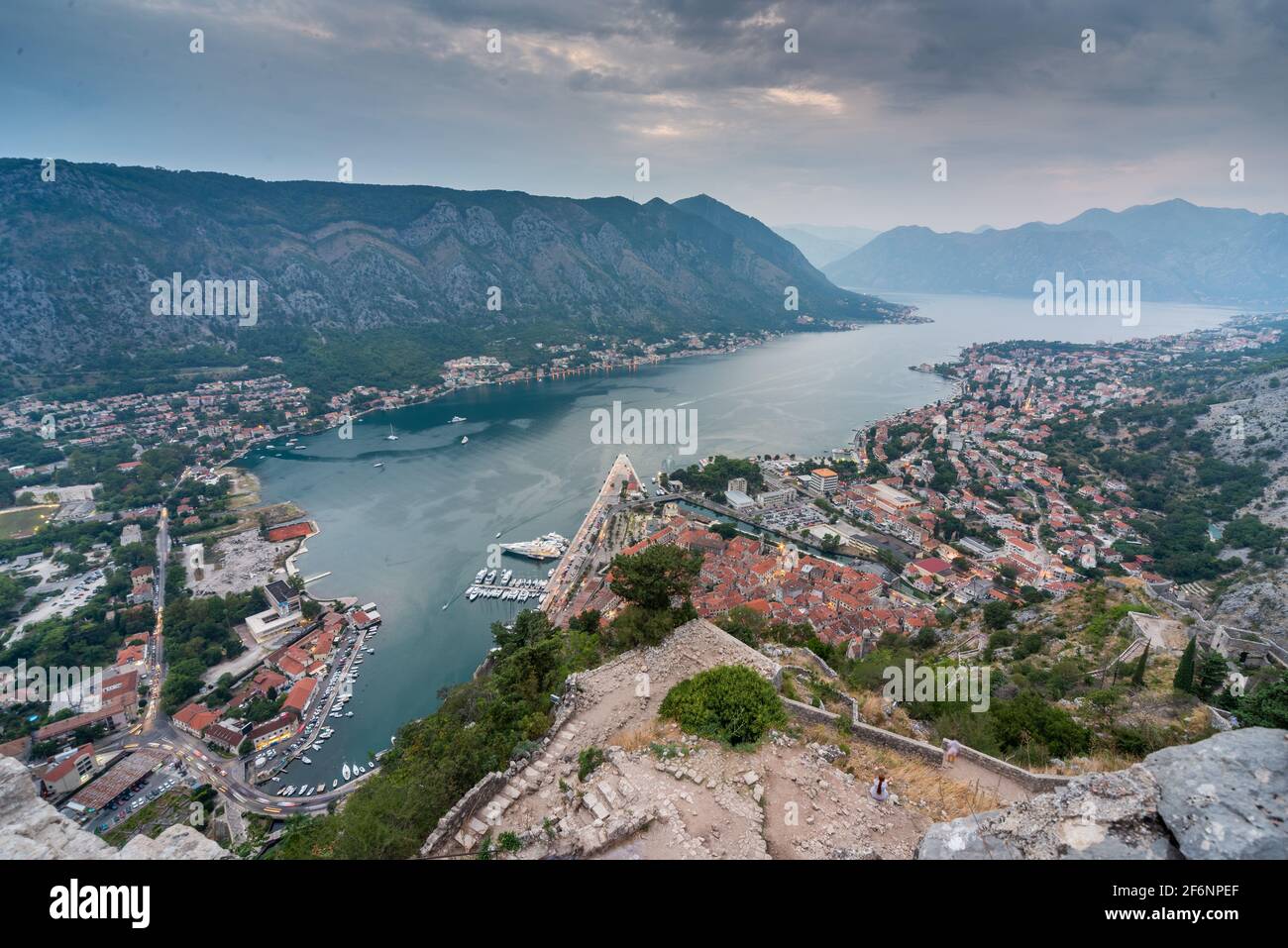 Looking from the ancient 16th century ramparts that are spread across ...