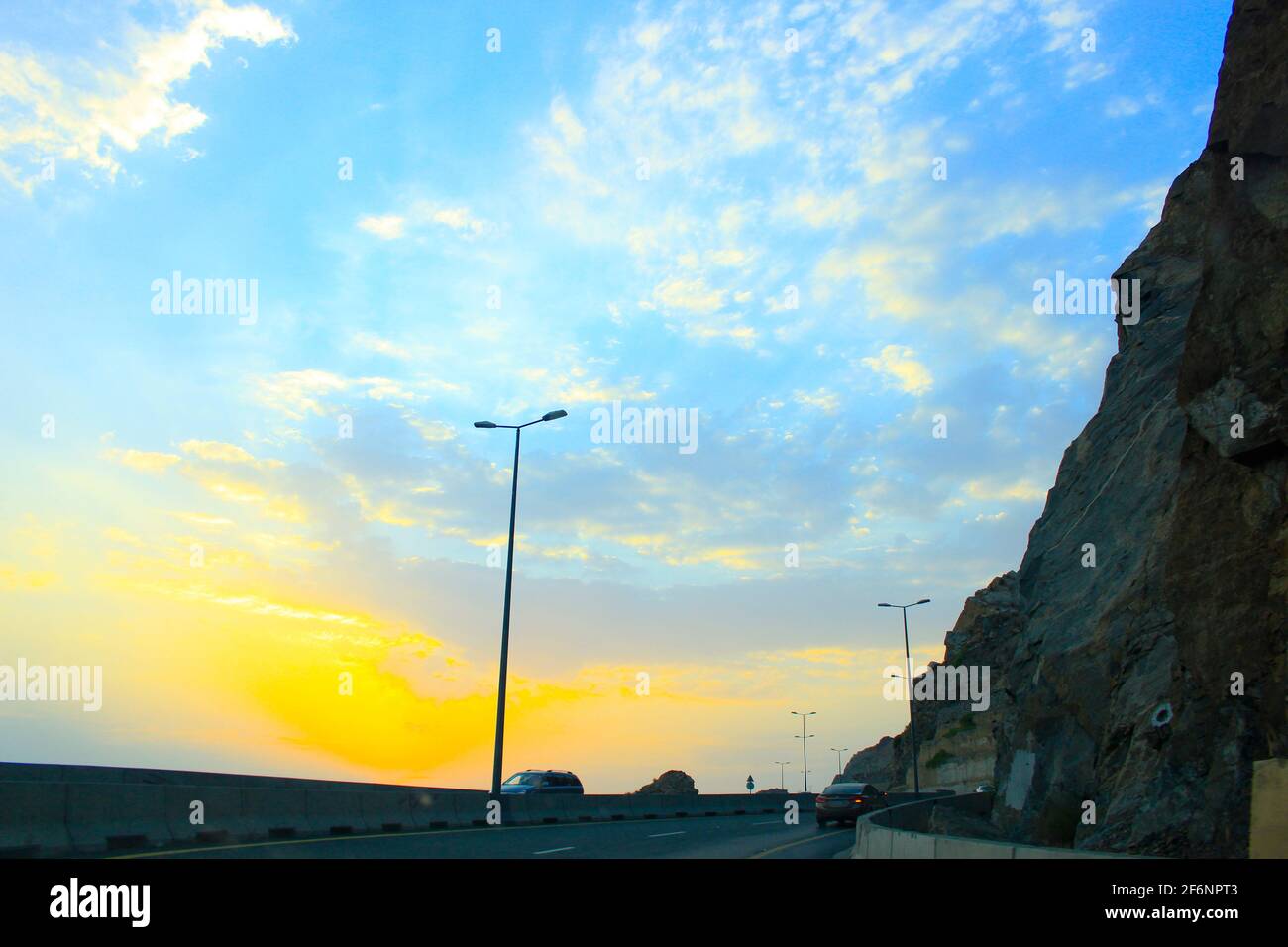 sunset with jeddah landscapes Stock Photo - Alamy