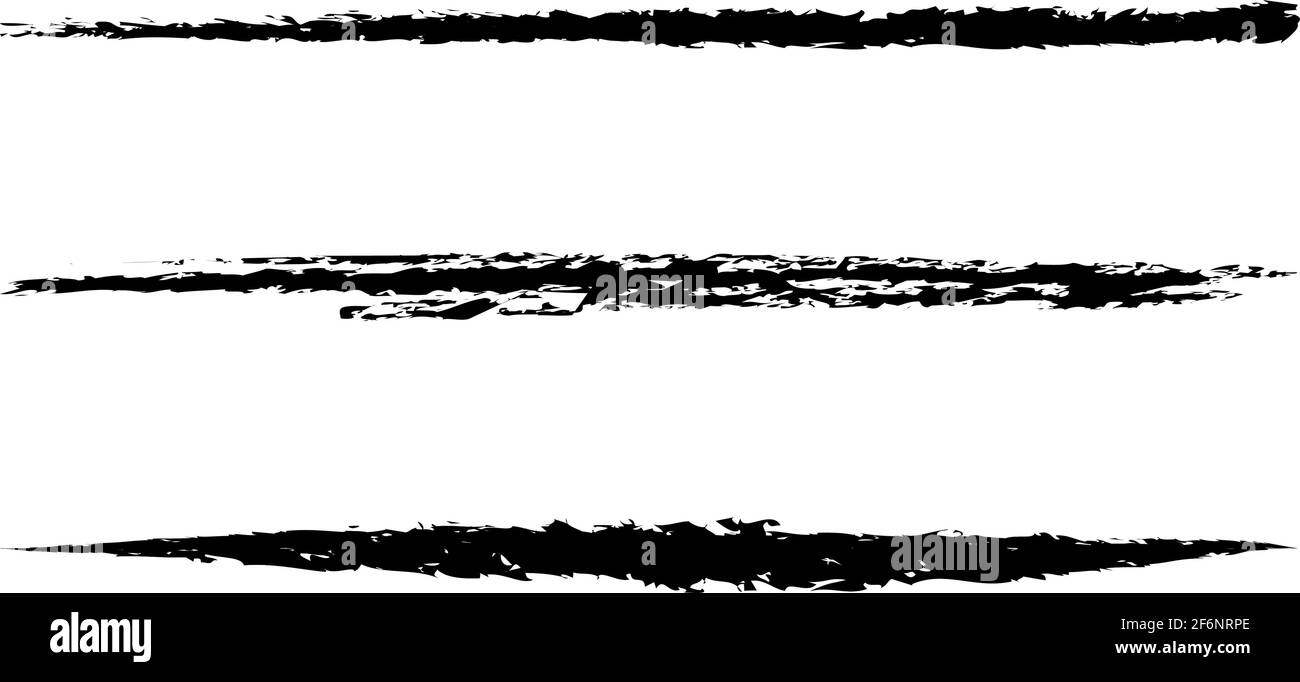 Grungy, textured grunge brush strokes set. Watercolor sketchy hand ...