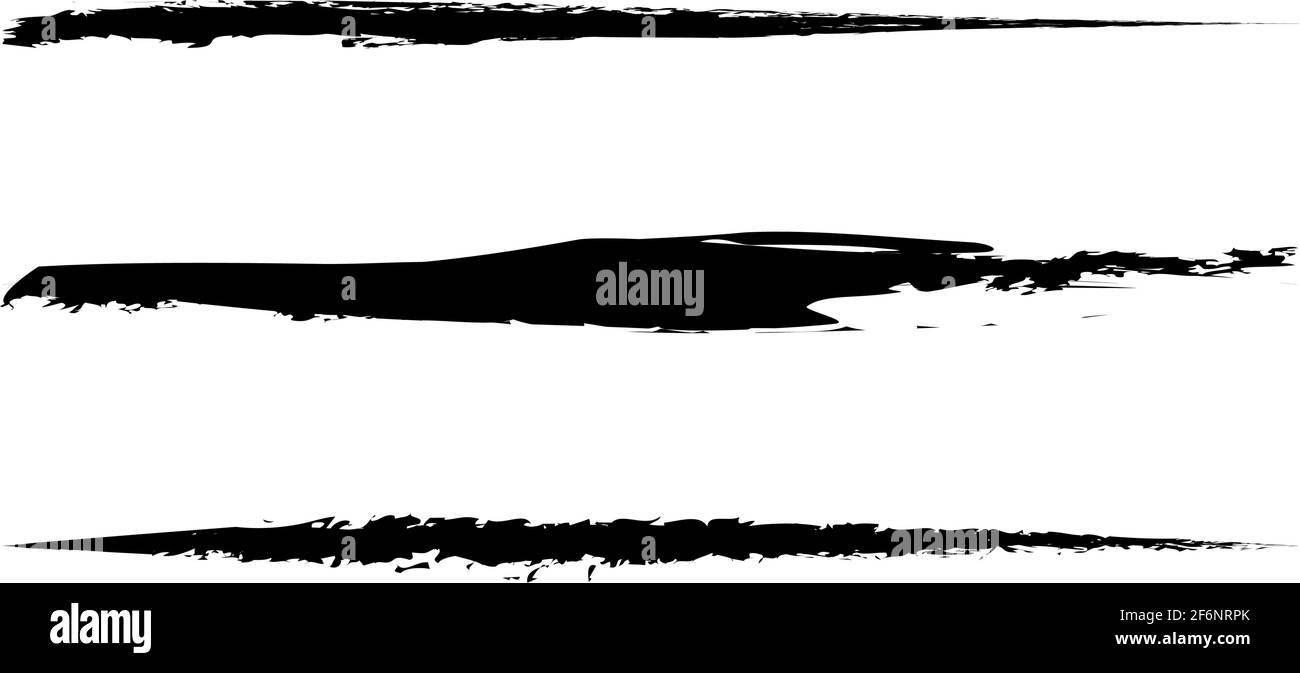 Grungy, textured grunge brush strokes set. Watercolor sketchy hand ...