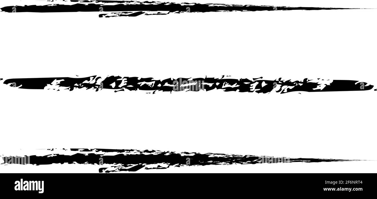 Grungy, textured grunge brush strokes set. Watercolor sketchy hand ...