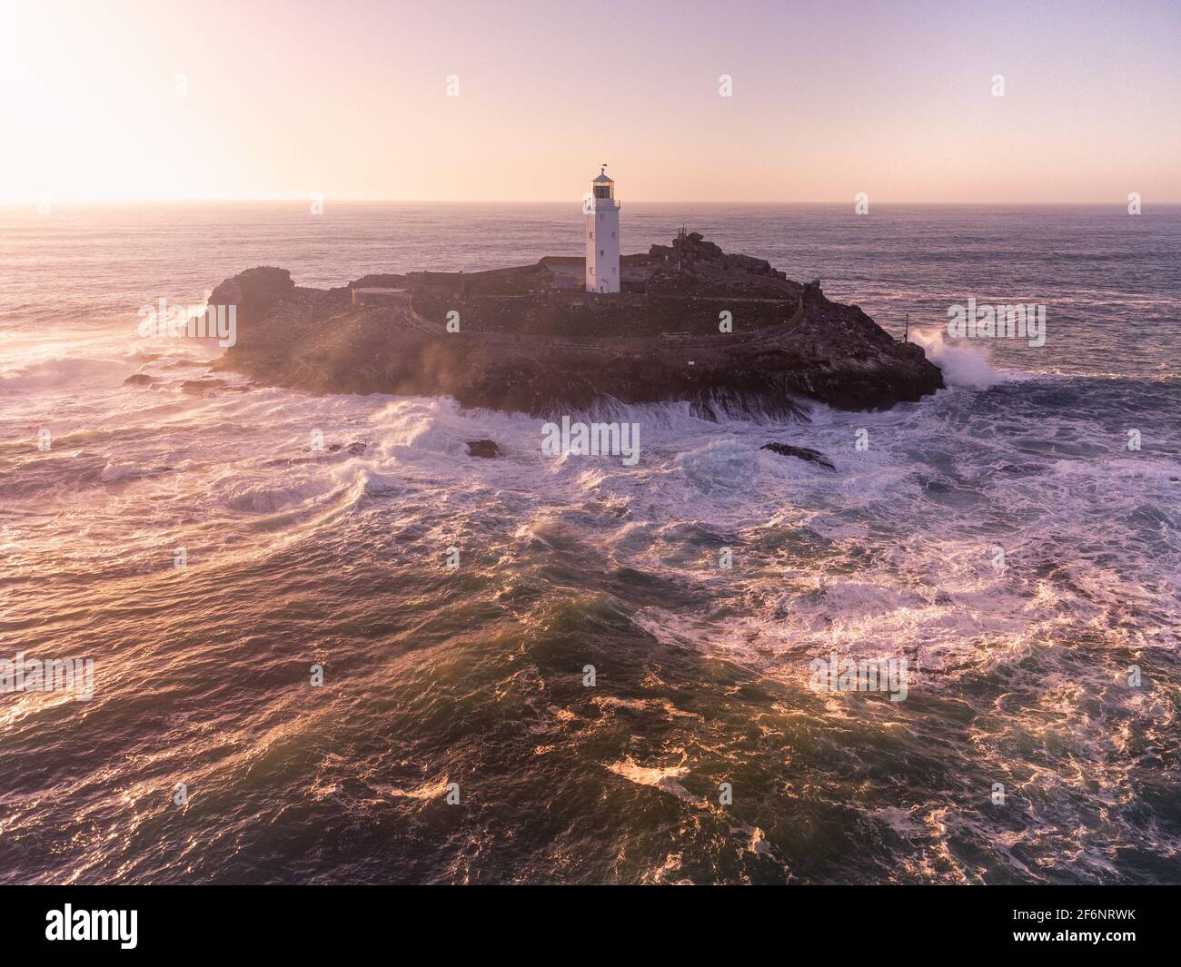 Godrevy lighthouse spring hi-res stock photography and images - Alamy