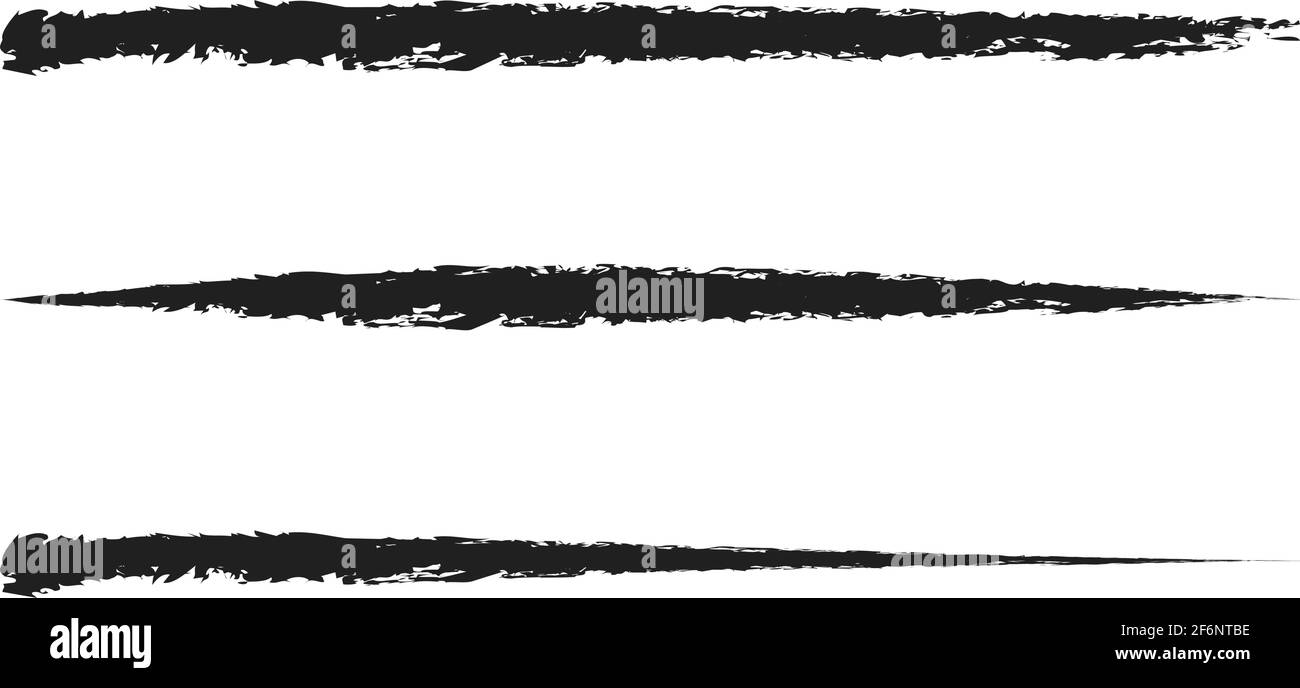 Grungy, textured grunge brush strokes set. Watercolor sketchy hand ...