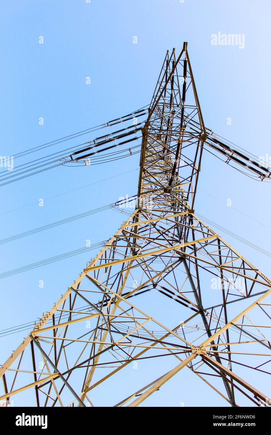 power line tower Stock Photo - Alamy