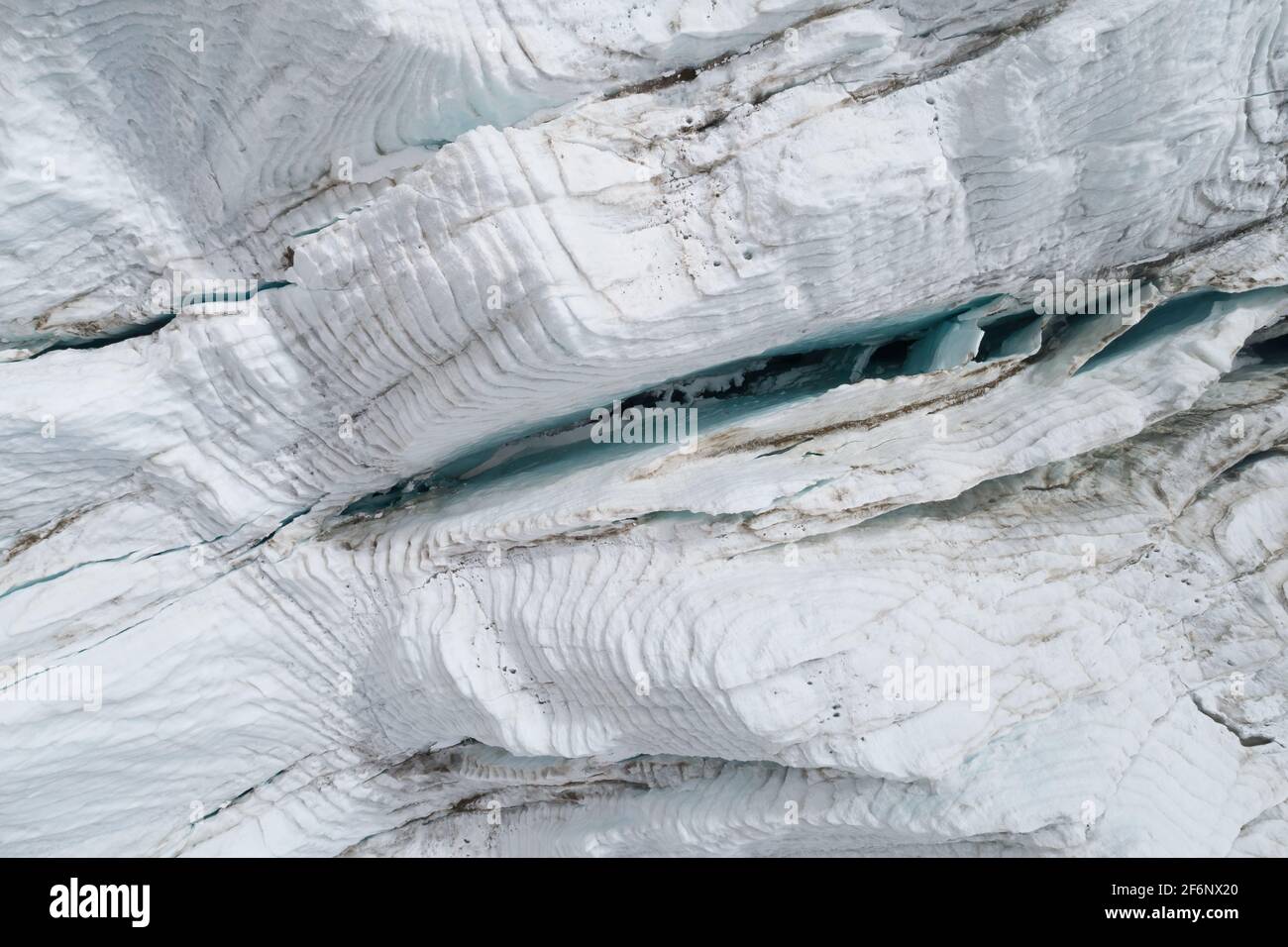 Aerial photography of Tibet Quden Nyima glacier landscape Stock Photo ...