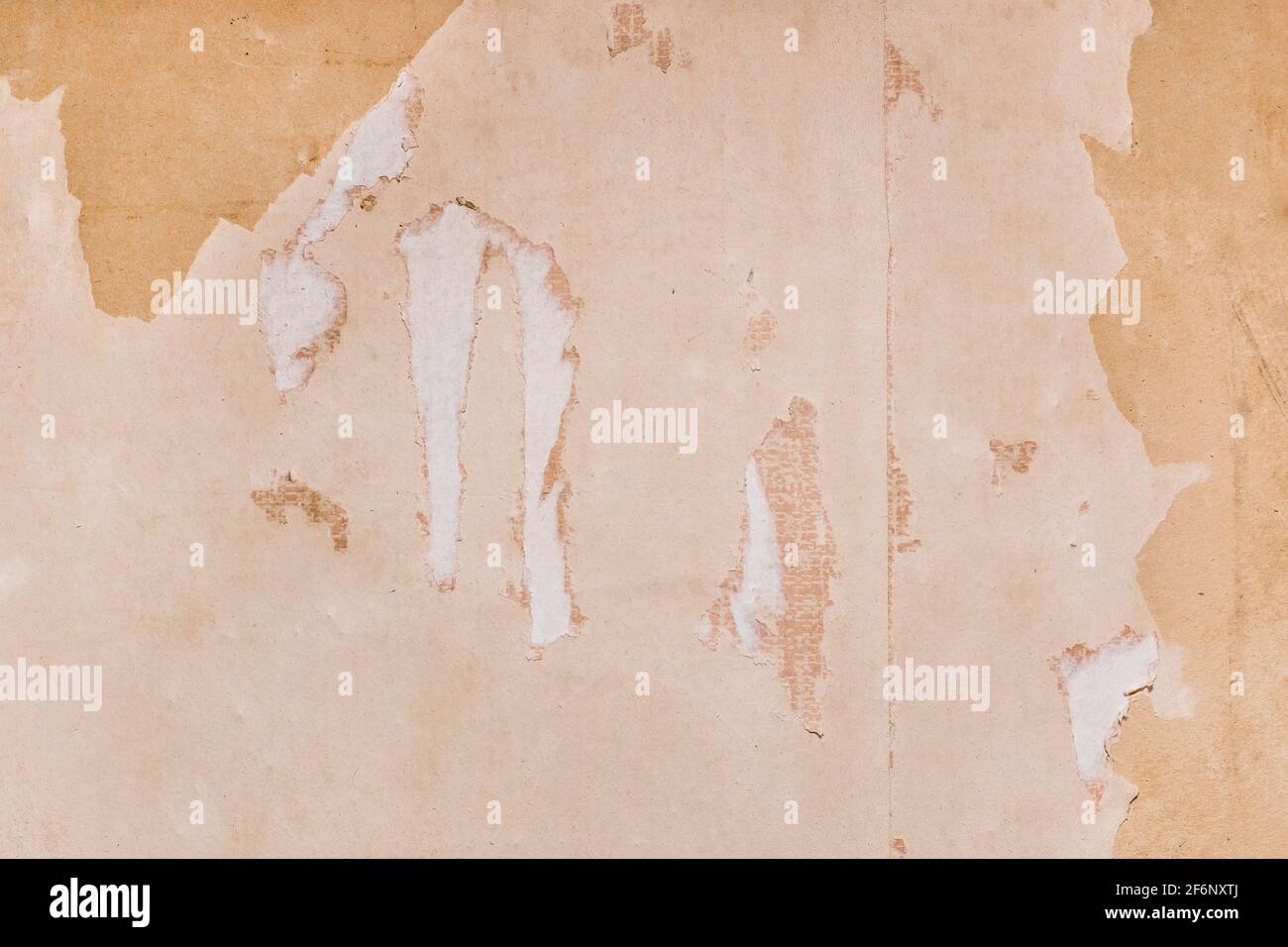 Repair old wall texture, reconstruction in the house, sticking ...