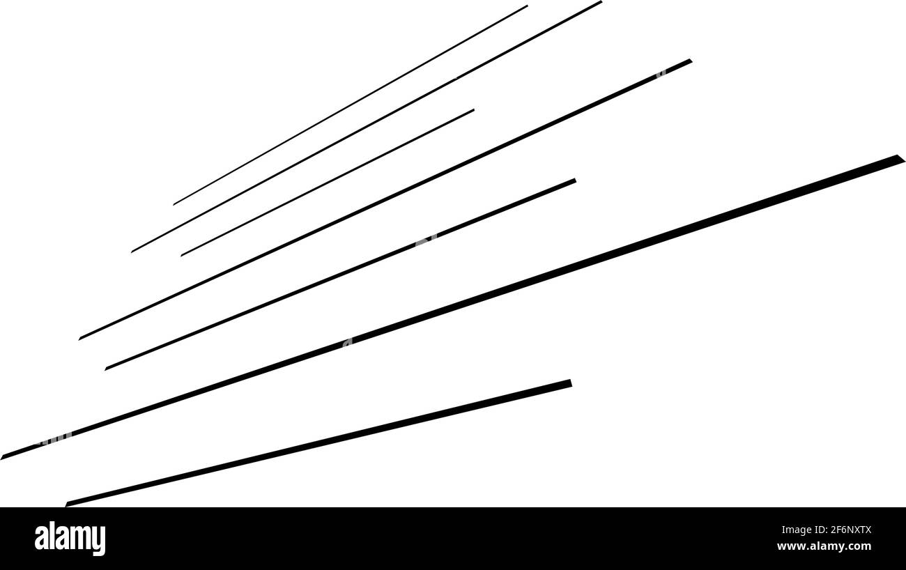 Dynamic 3D lines in perspective. Vanishing, diminishing lines, stripes ...