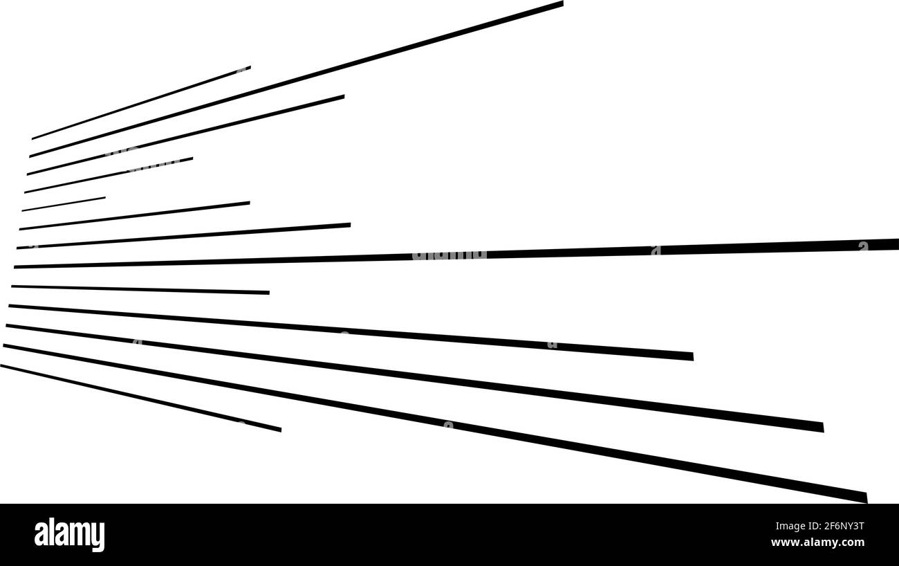 Dynamic 3D lines in perspective. Vanishing, diminishing lines, stripes ...
