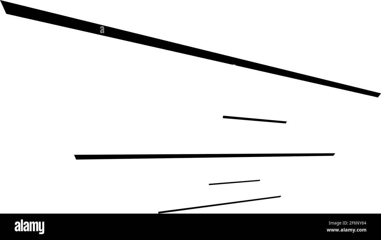 Dynamic 3D lines in perspective. Vanishing, diminishing lines, stripes ...