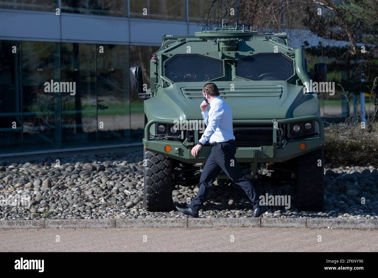Douglas ross on hawkeye armoured vehicle hi-res stock photography and ...
