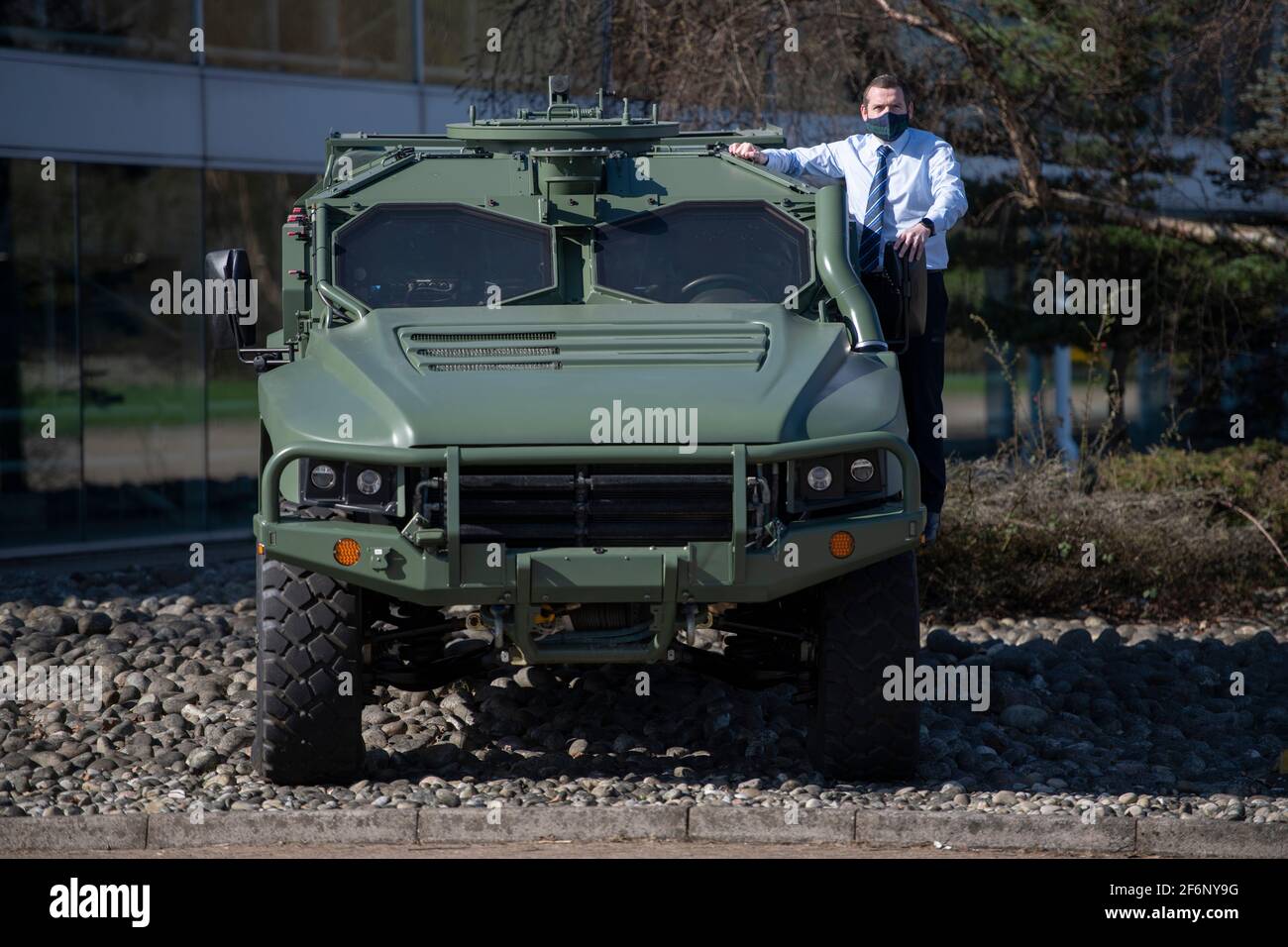 Douglas ross on hawkeye armoured vehicle hi-res stock photography and ...