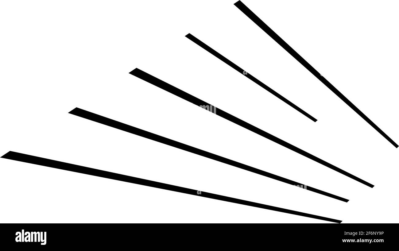 Dynamic 3D lines in perspective. Vanishing, diminishing lines, stripes ...